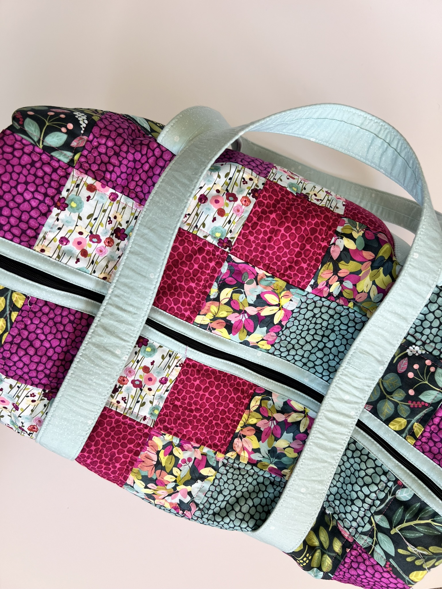 Fragrant Fields in the Patchwork Duffle Bag