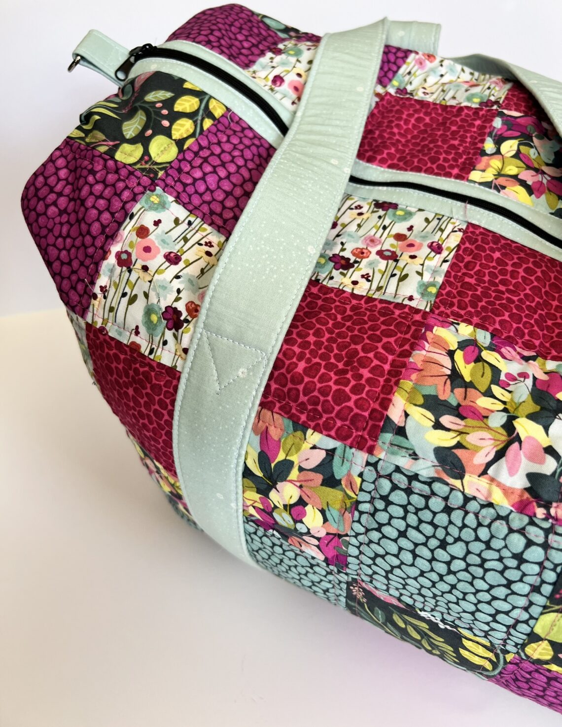 Fragrant Fields in the Patchwork Duffle Bag