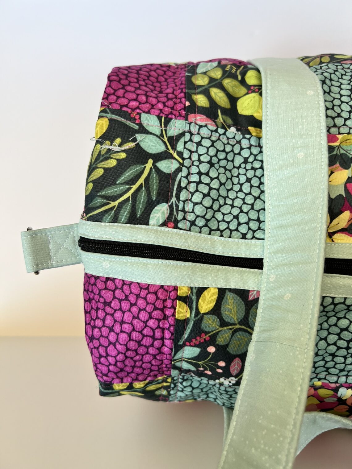Fragrant Fields in the Patchwork Duffle Bag