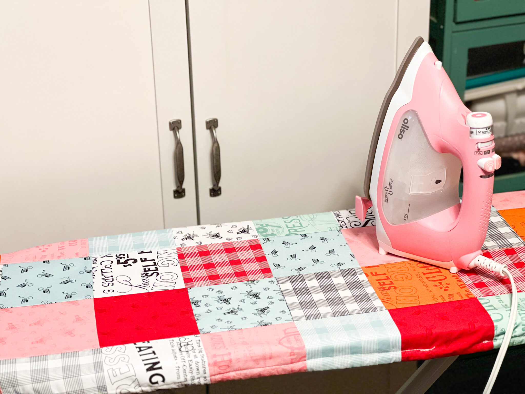 Let’s Get to the Pressing Matter: a Patchwork Ironing Board Cover!