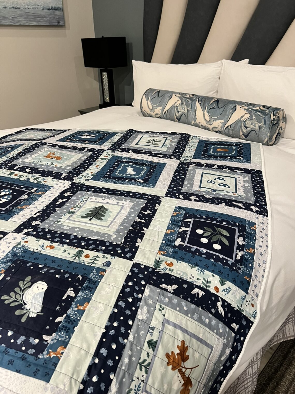 Twilight Creatures Log Cabin Quilt