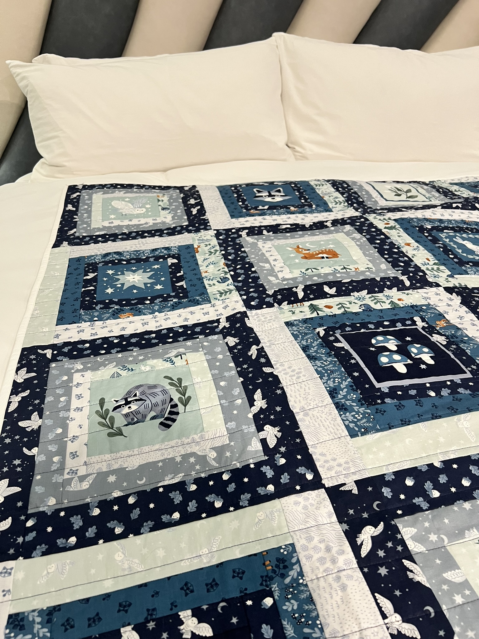 Twilight Creatures Log Cabin Quilt