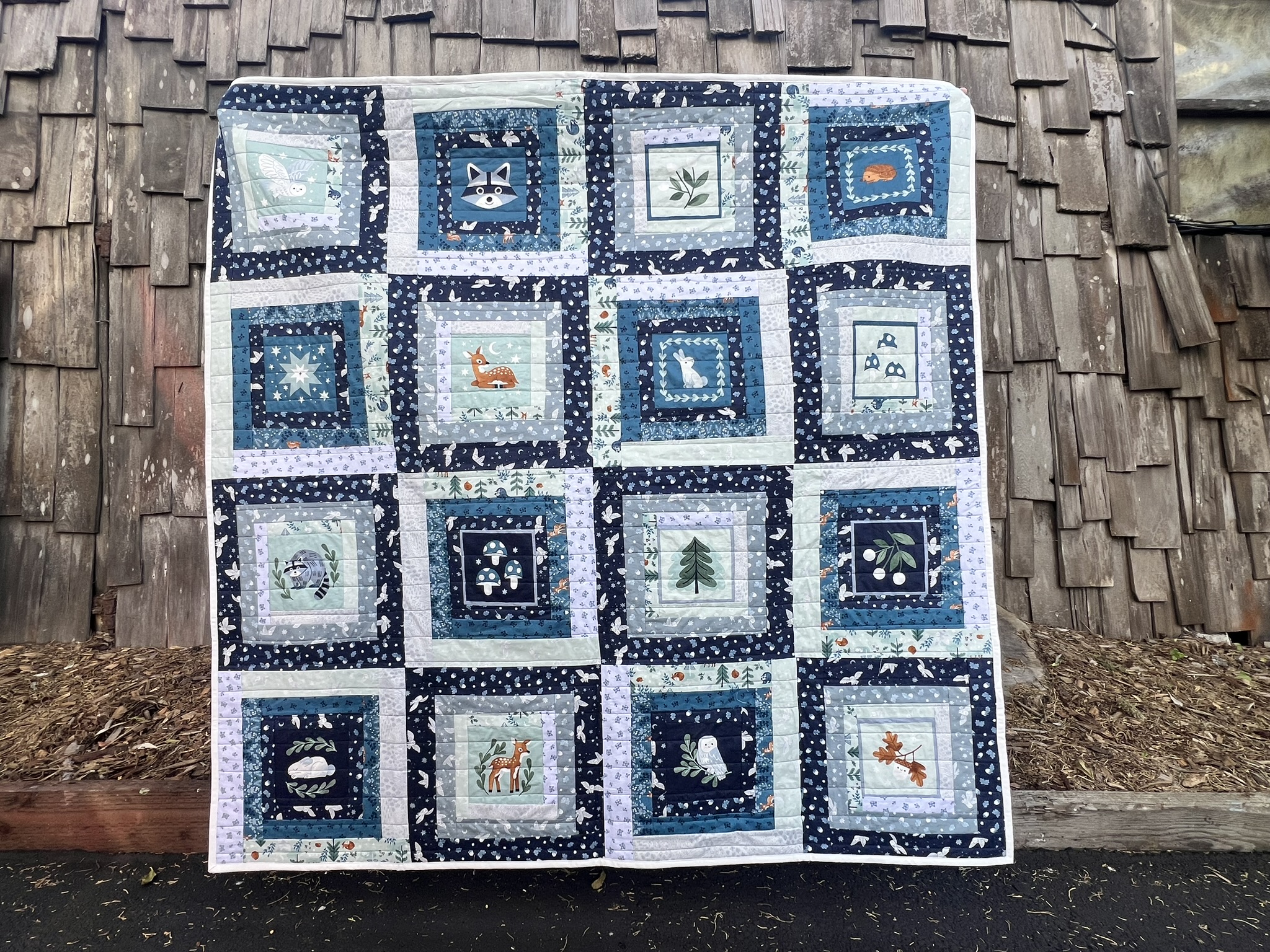Twilight Creatures Log Cabin Quilt
