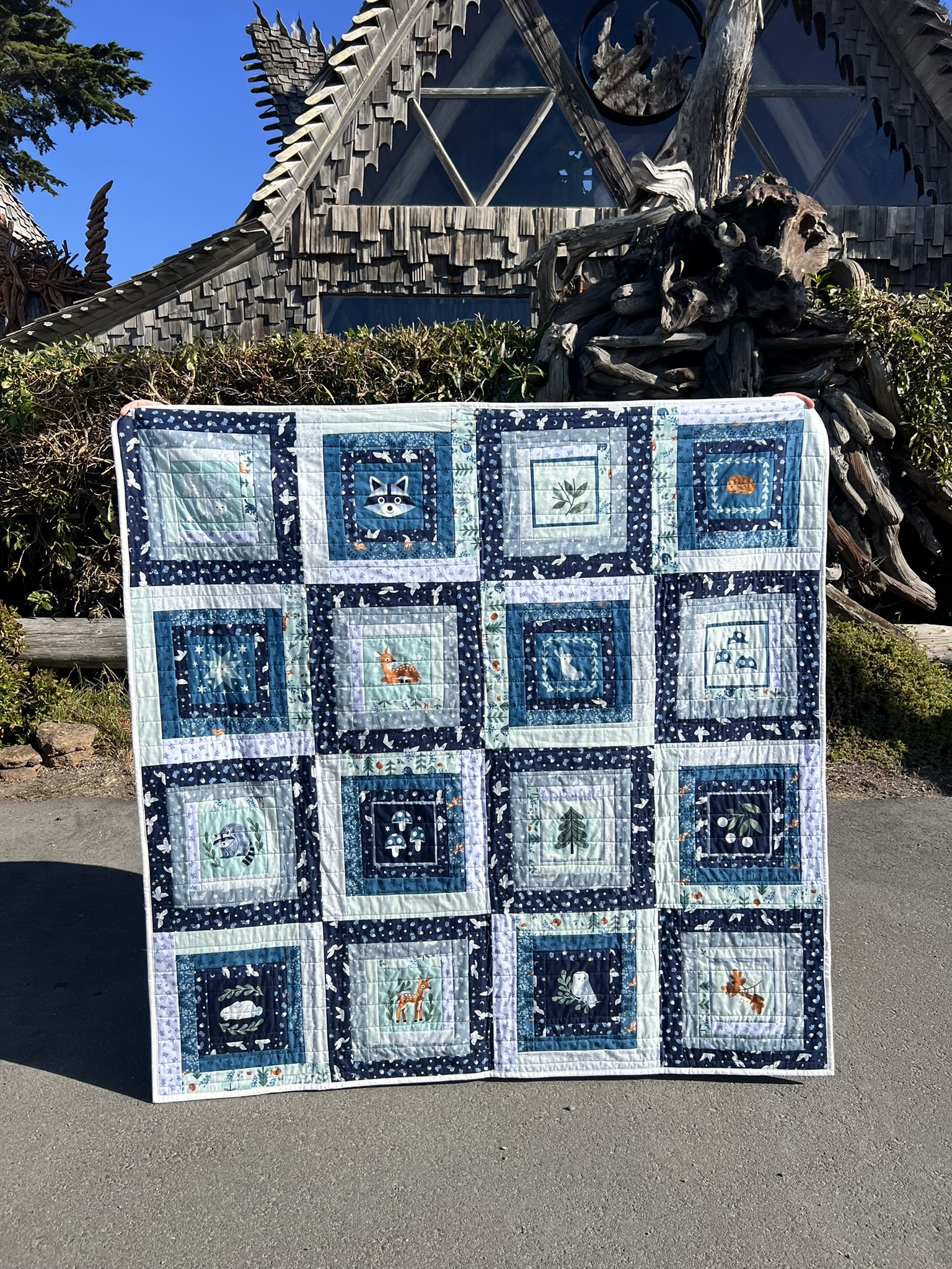 Twilight Creatures Log Cabin Quilt
