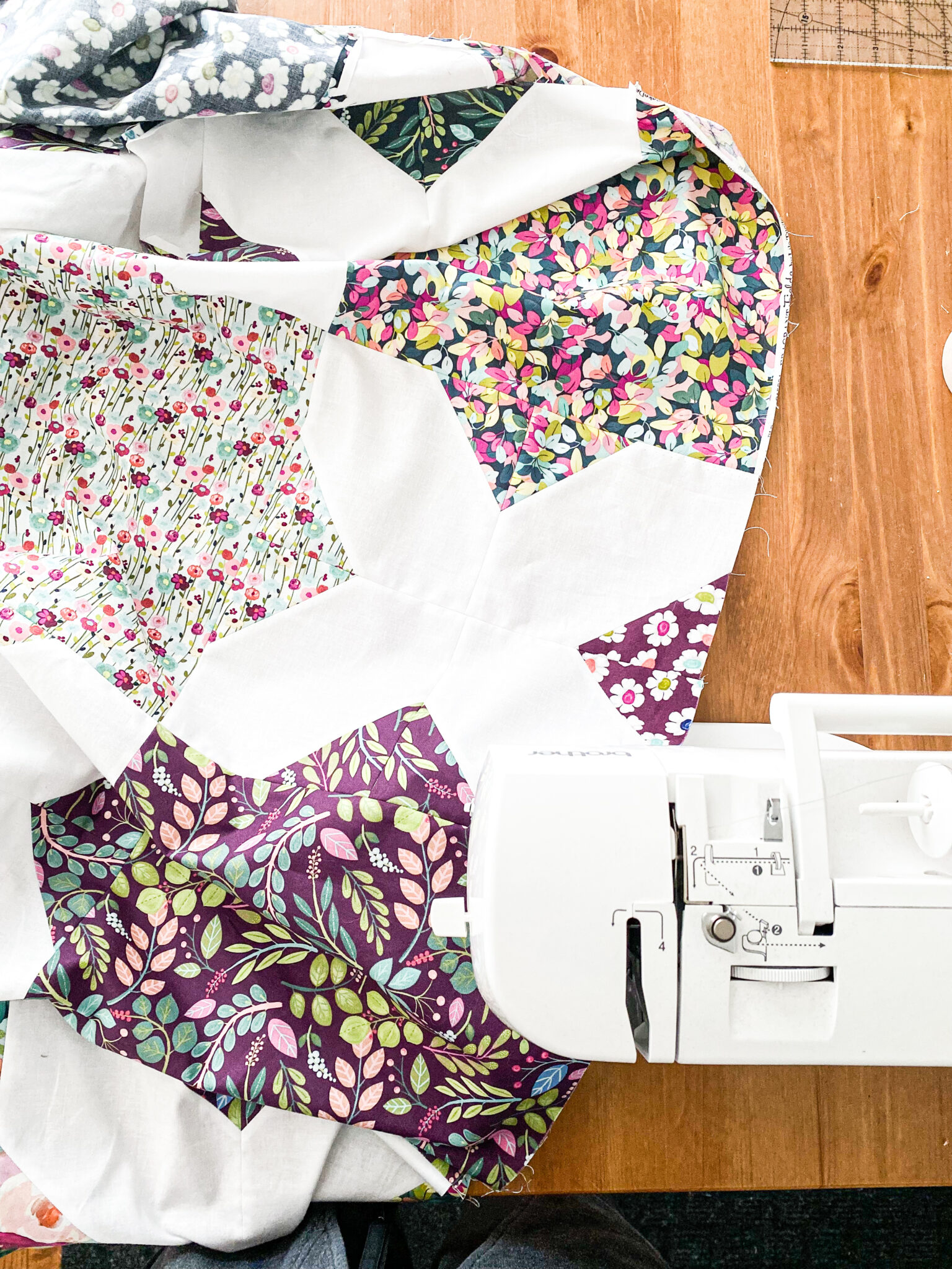 A Floored Quilt with Fragrant Fields