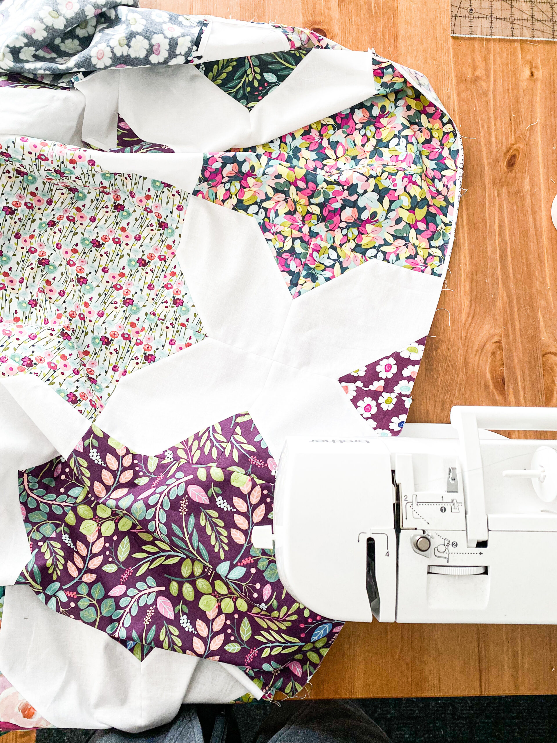 A Floored Quilt with Fragrant Fields