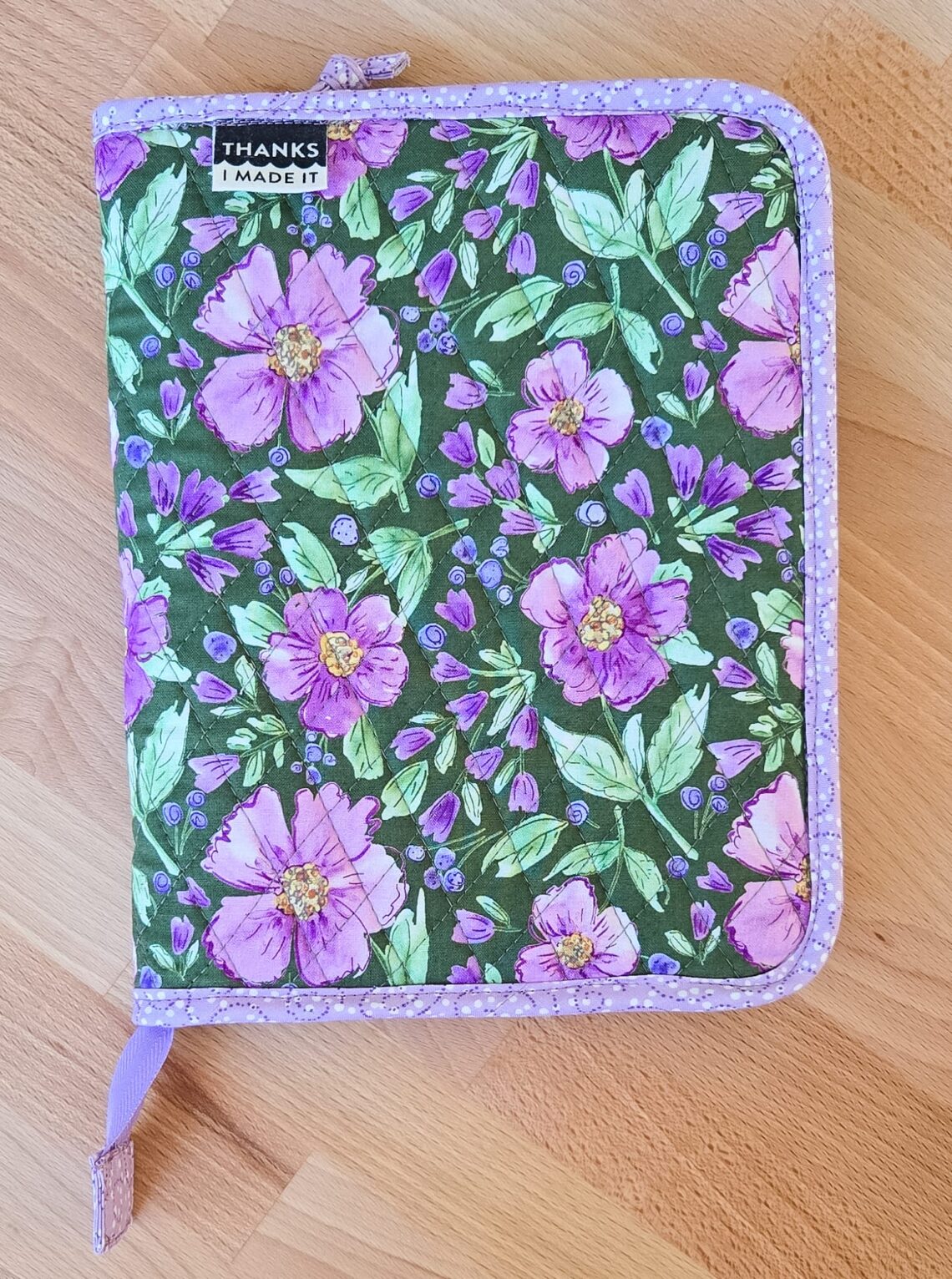 Plum Petals Atlas Zipper Case