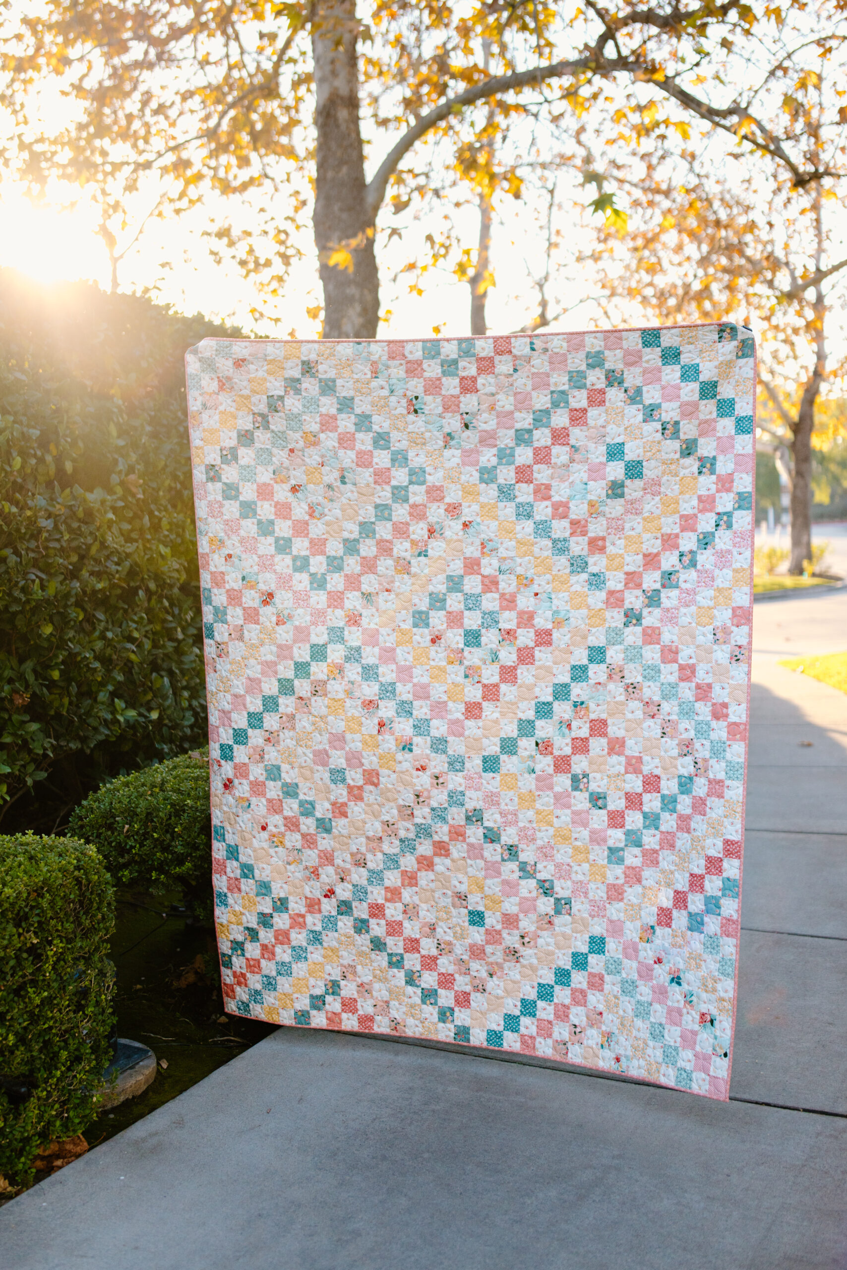 Scrappy Trip Quilt with New Beginnings by Sandy Gervais