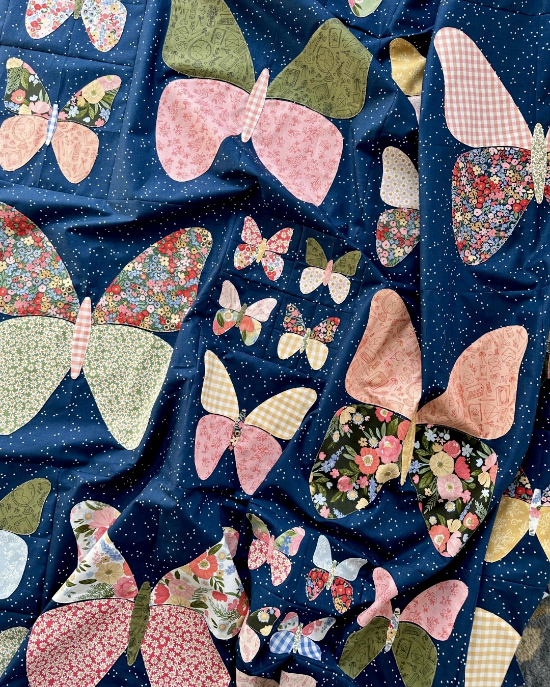 Floral Charms- Monarch Quilt