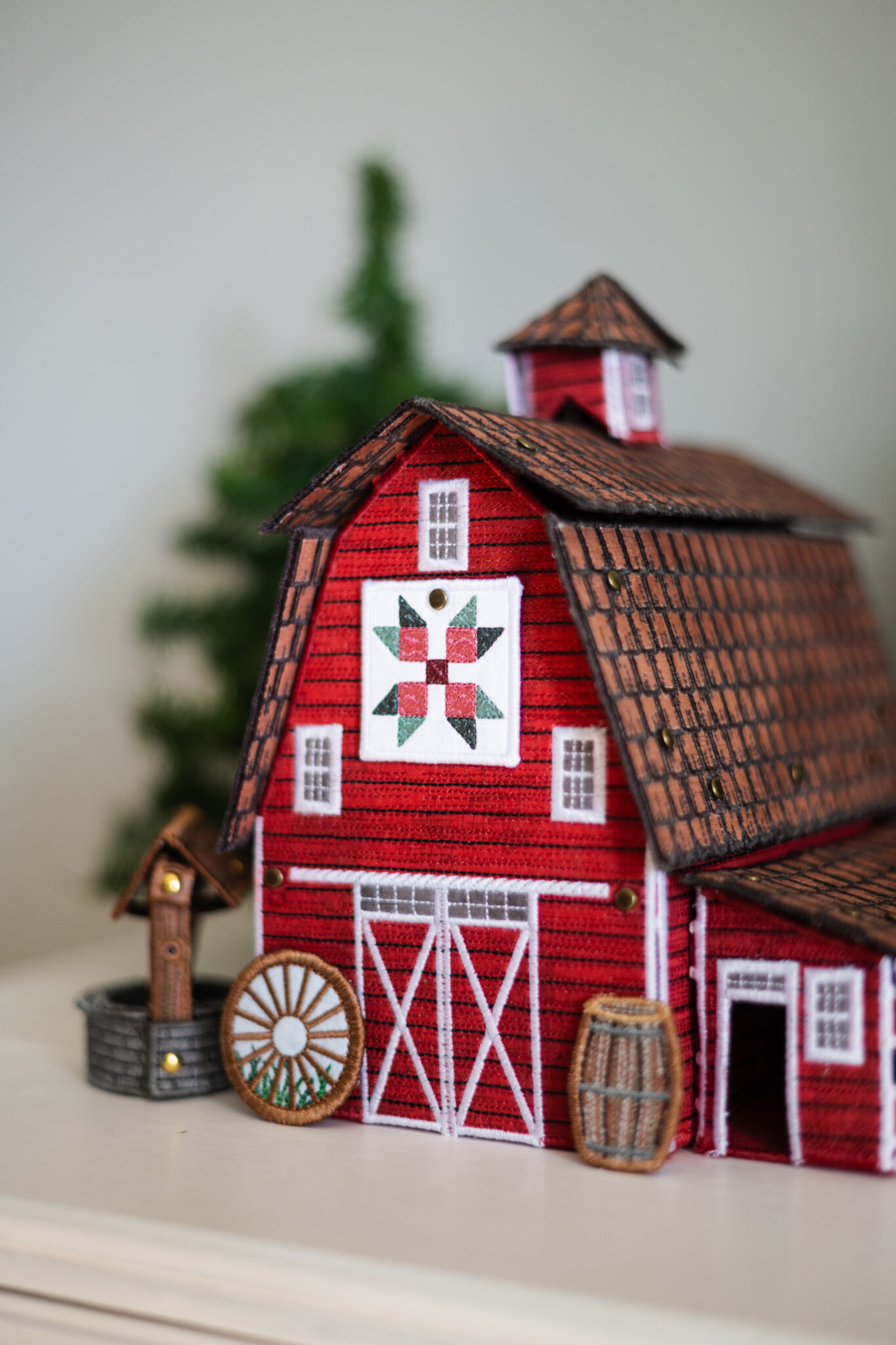 Homestead Barn by Modern Prairie - Machine Embroidery