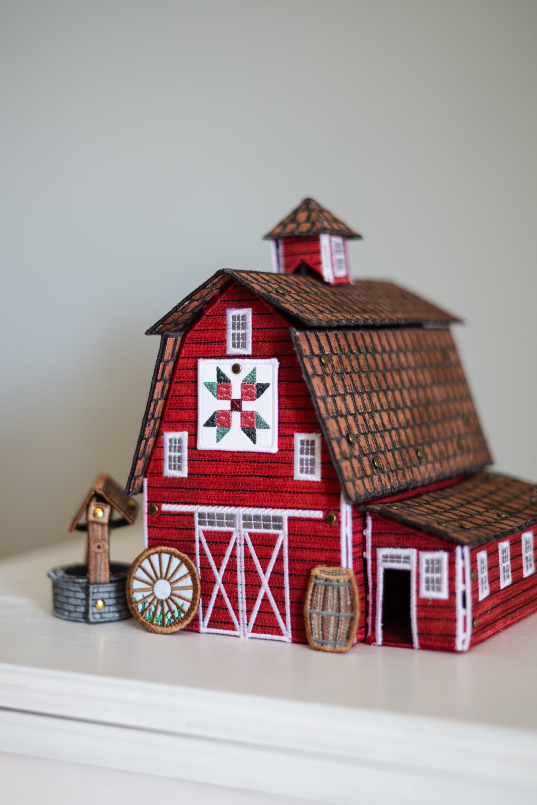 Homestead Barn by Modern Prairie - Machine Embroidery