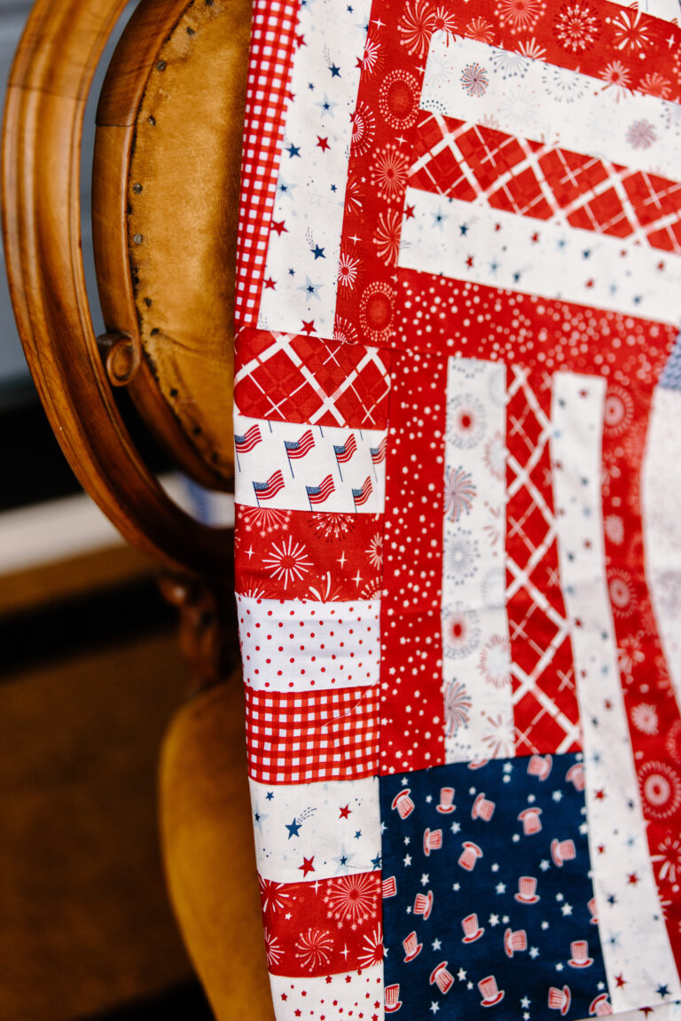 American Dreams Quilt with Stars and Stripes Forever by Lori Whitlock
