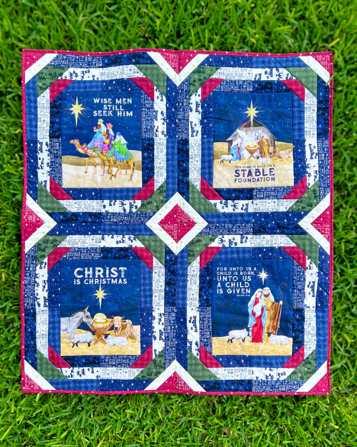 Come Let Us Adore Him - Panel Quilt: Step-by-Step Tutorial