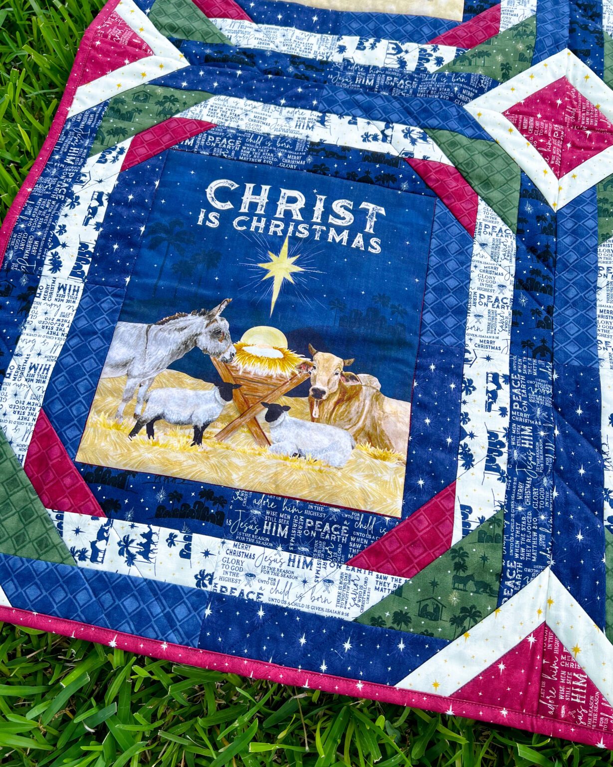 Come Let Us Adore Him - Panel Quilt: Step-by-Step Tutorial