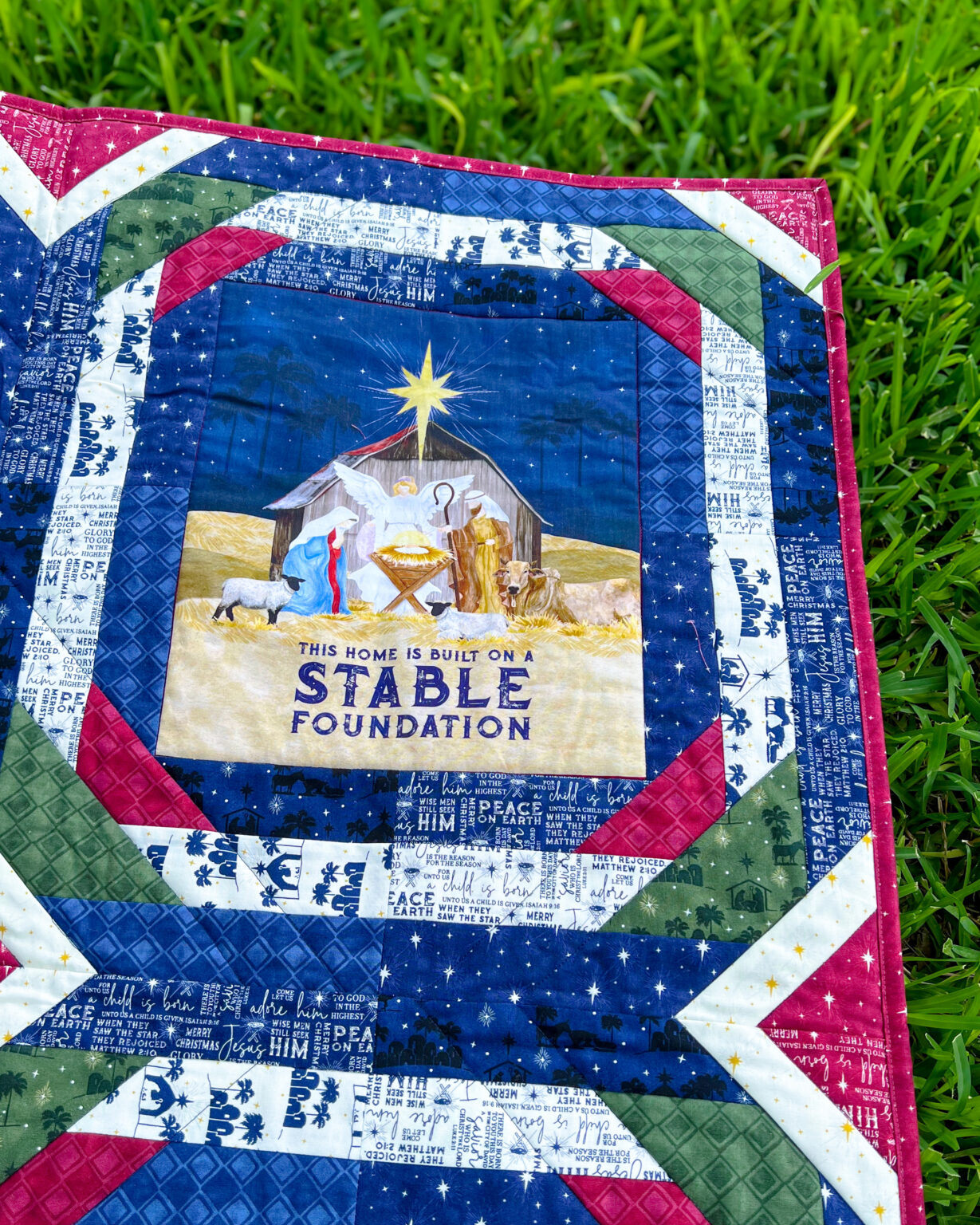 Come Let Us Adore Him - Panel Quilt: Step-by-Step Tutorial