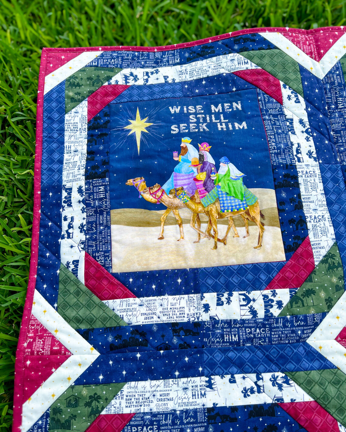 Come Let Us Adore Him - Panel Quilt: Step-by-Step Tutorial