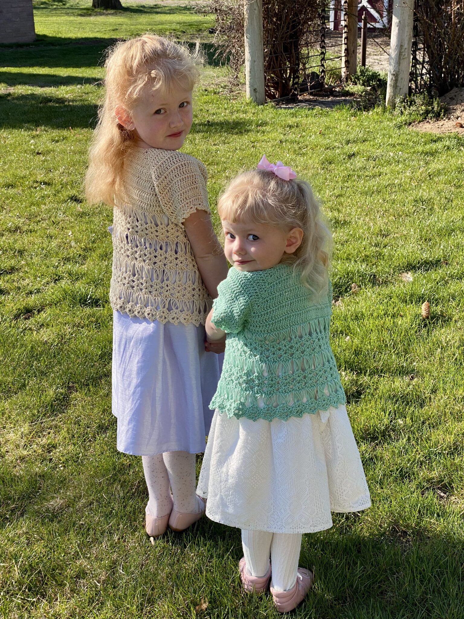 Easter Crochet Cardigans with Chunky Thread
