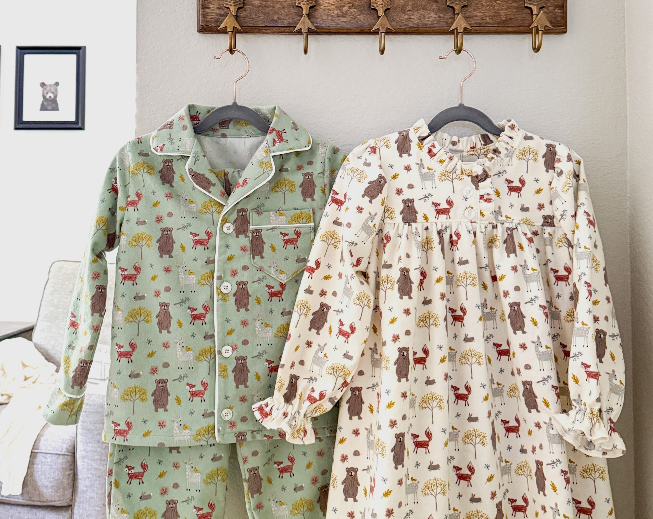 From Fabric to Forest: Cozy Pajamas for Little Adventurers!