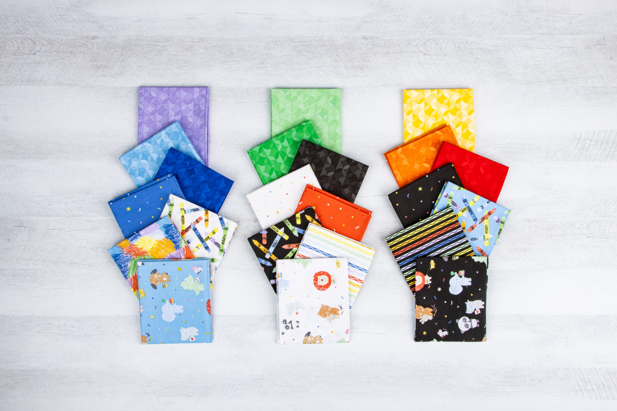 New Box of Crayons Square Up Baby Quilt