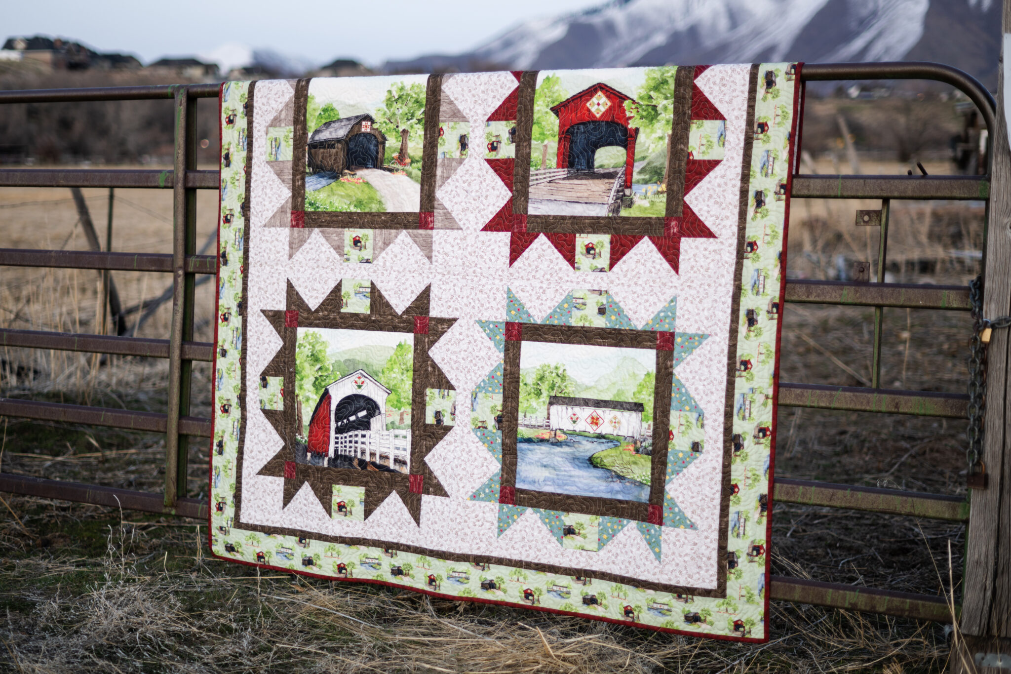 Free Patterns with Covered Bridges in Spring!