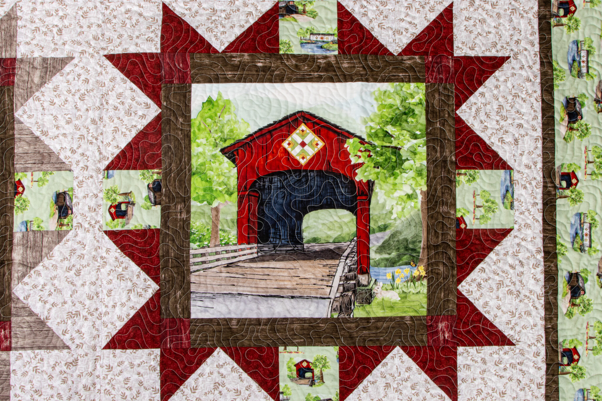 Free Patterns with Covered Bridges in Spring!