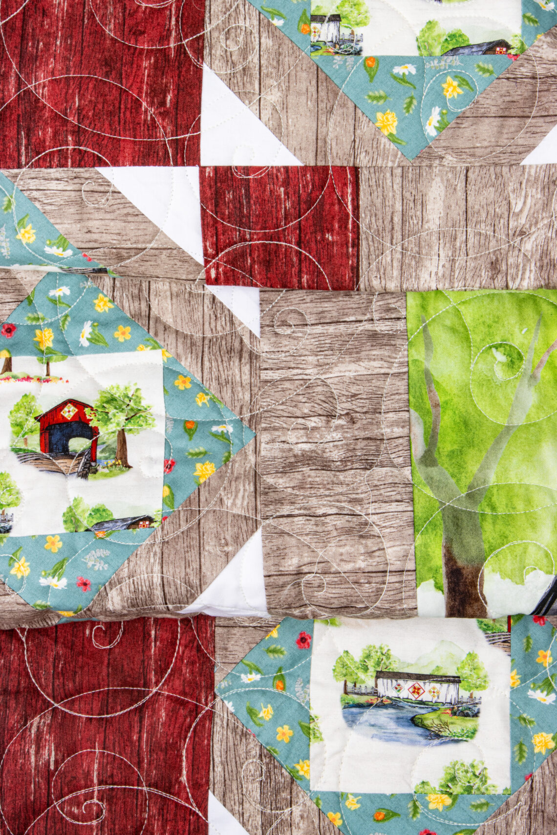 Free Patterns with Covered Bridges in Spring!