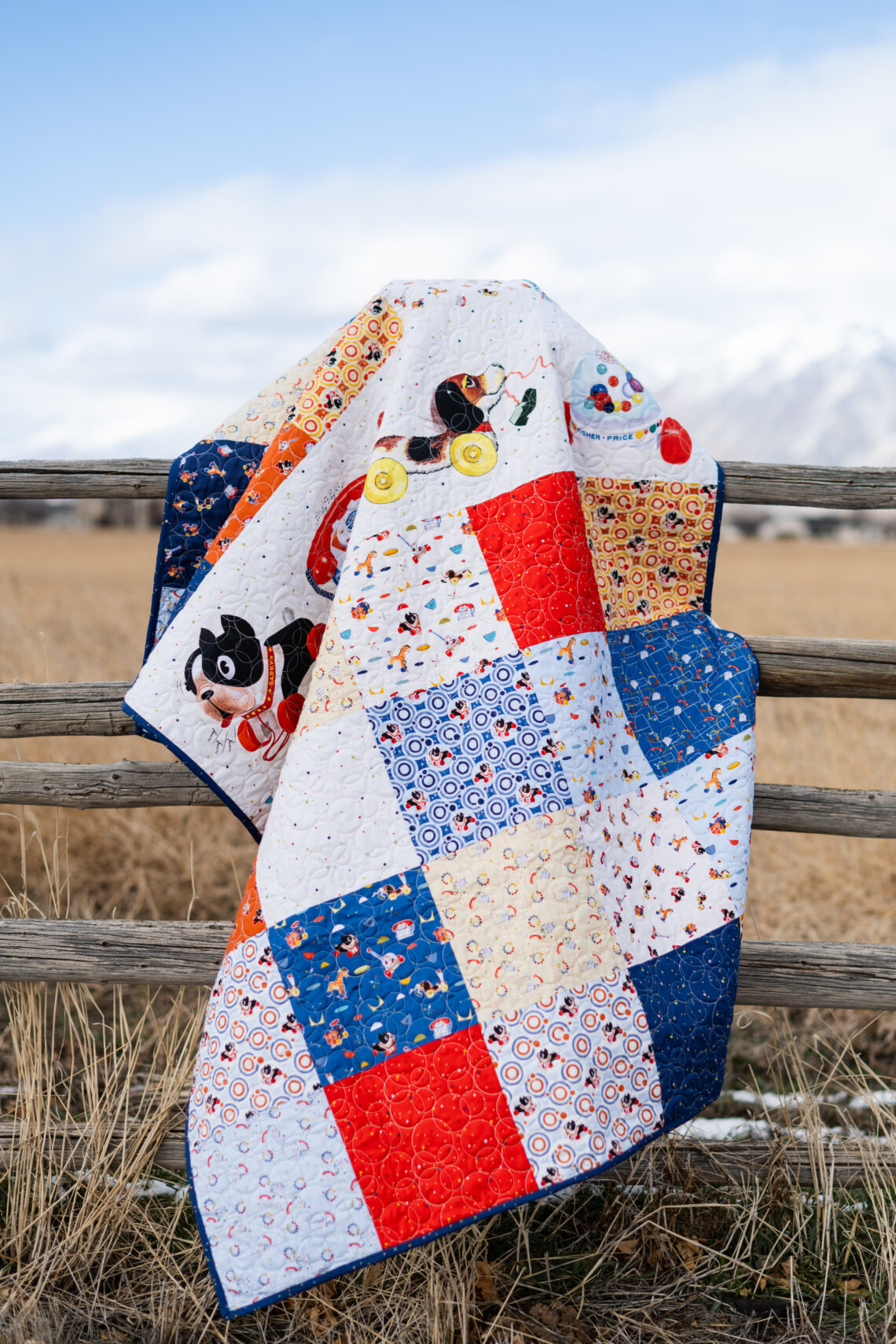 Vintage Toys Patchwork Quilt