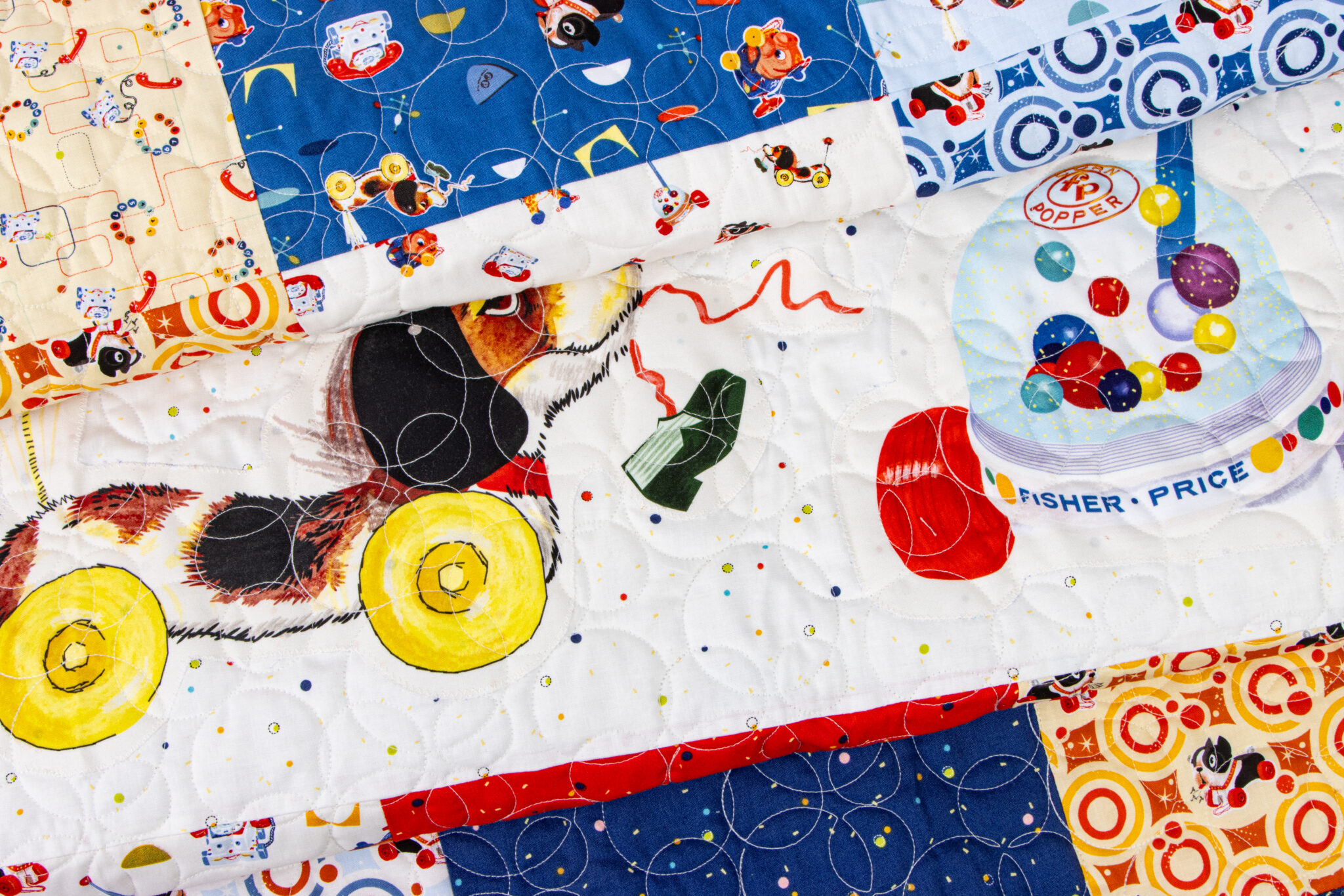 Vintage Toys Patchwork Quilt