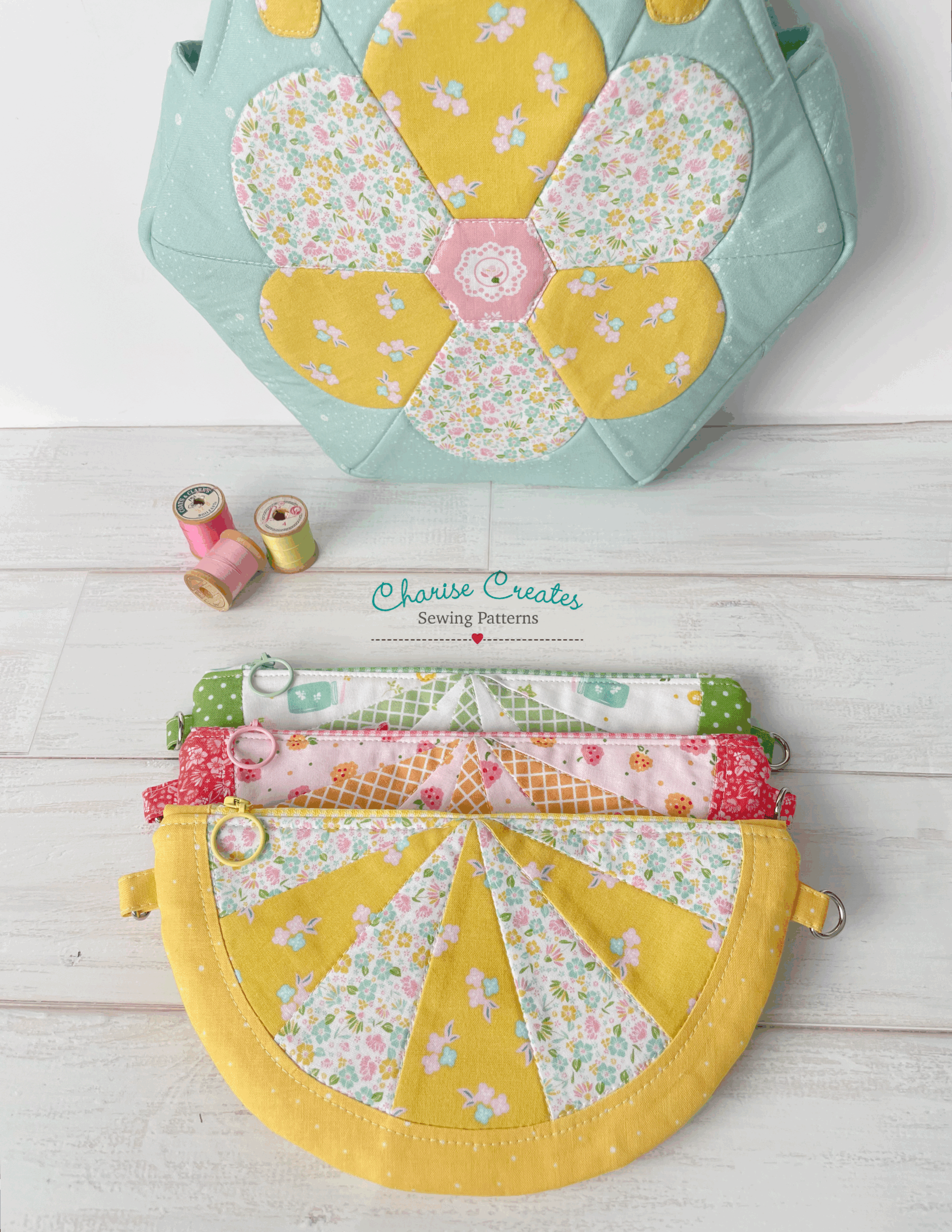 Summer Skies and Fireflies - Posy Purse & Citrus Pouch