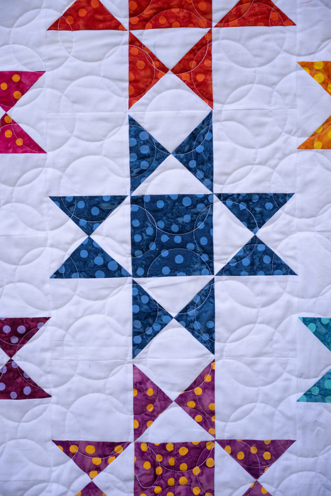 Zelda Quilt in Polka Pop Batiks