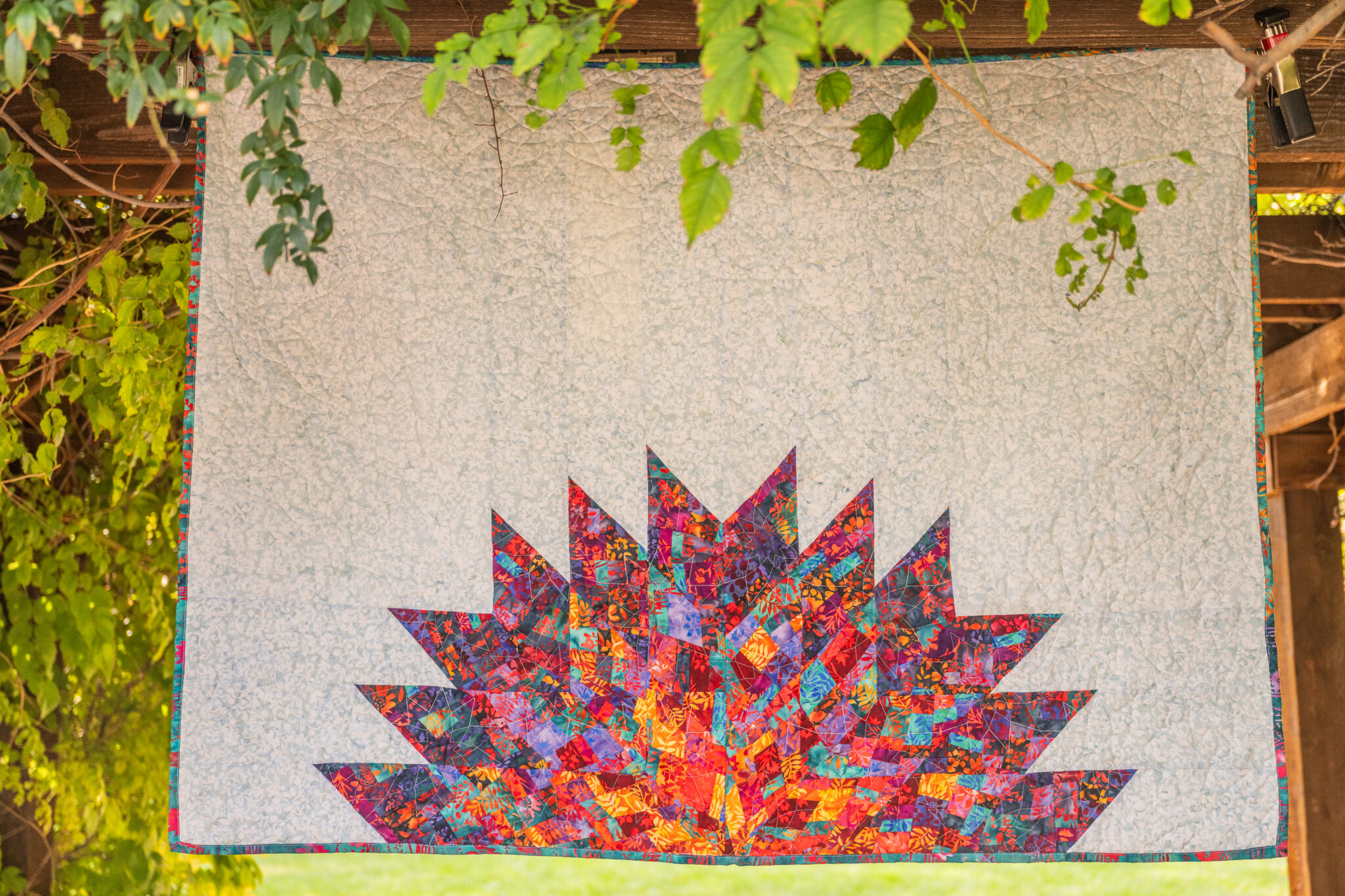 Luminary Quilt in Seaside Sunset Batiks