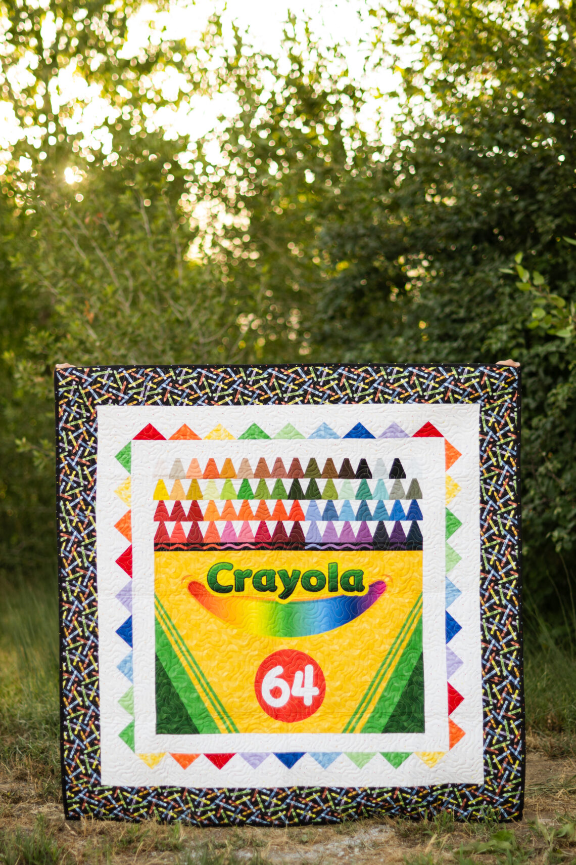 Crayola Crayons Panel Quilt