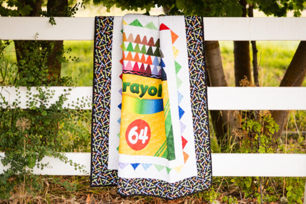 Crayola Crayons Panel Quilt