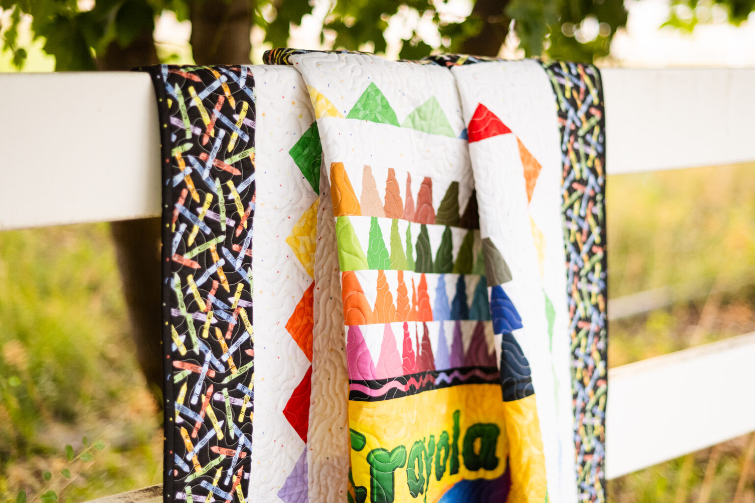 Crayola Crayons Panel Quilt