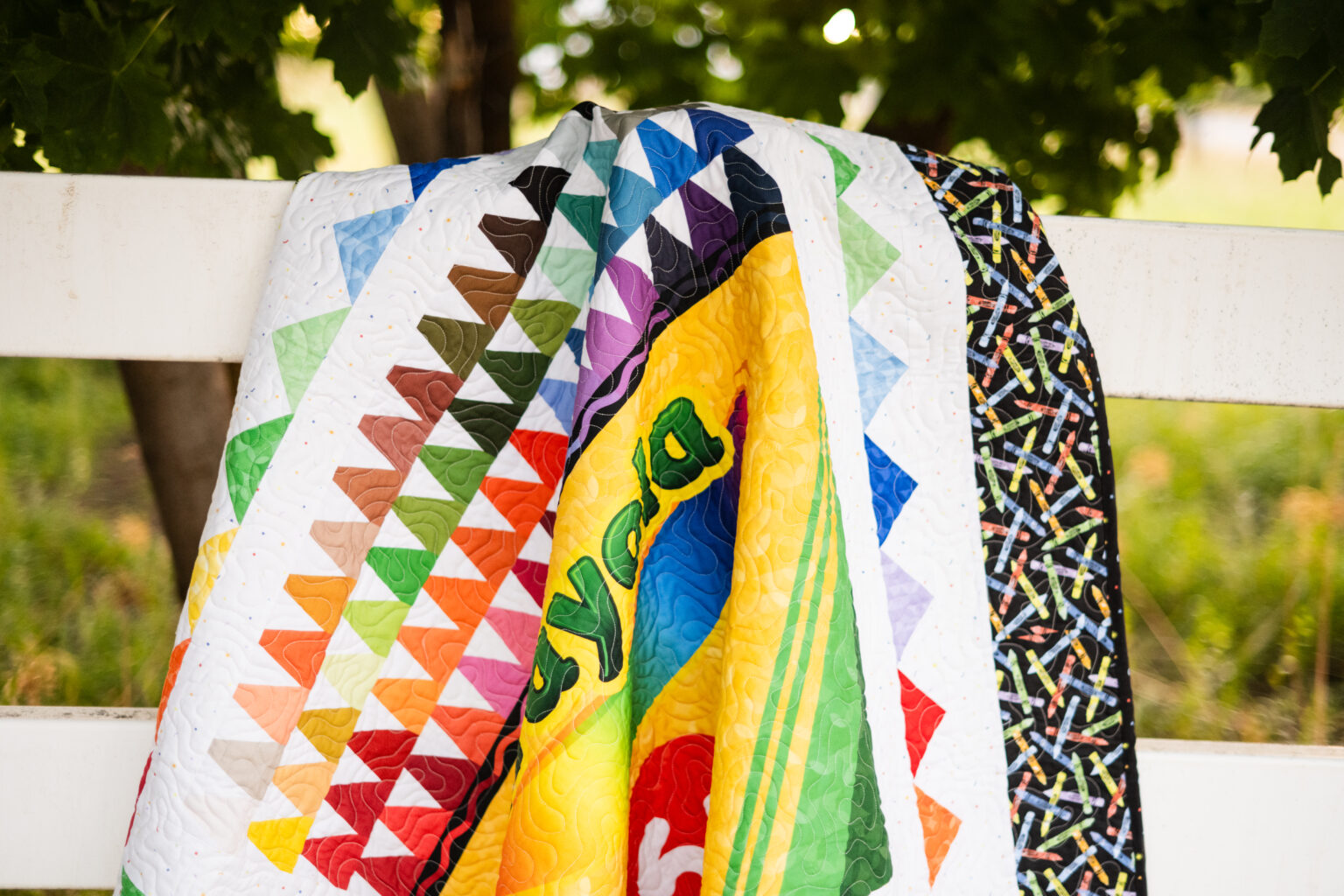 Crayola Crayons Panel Quilt