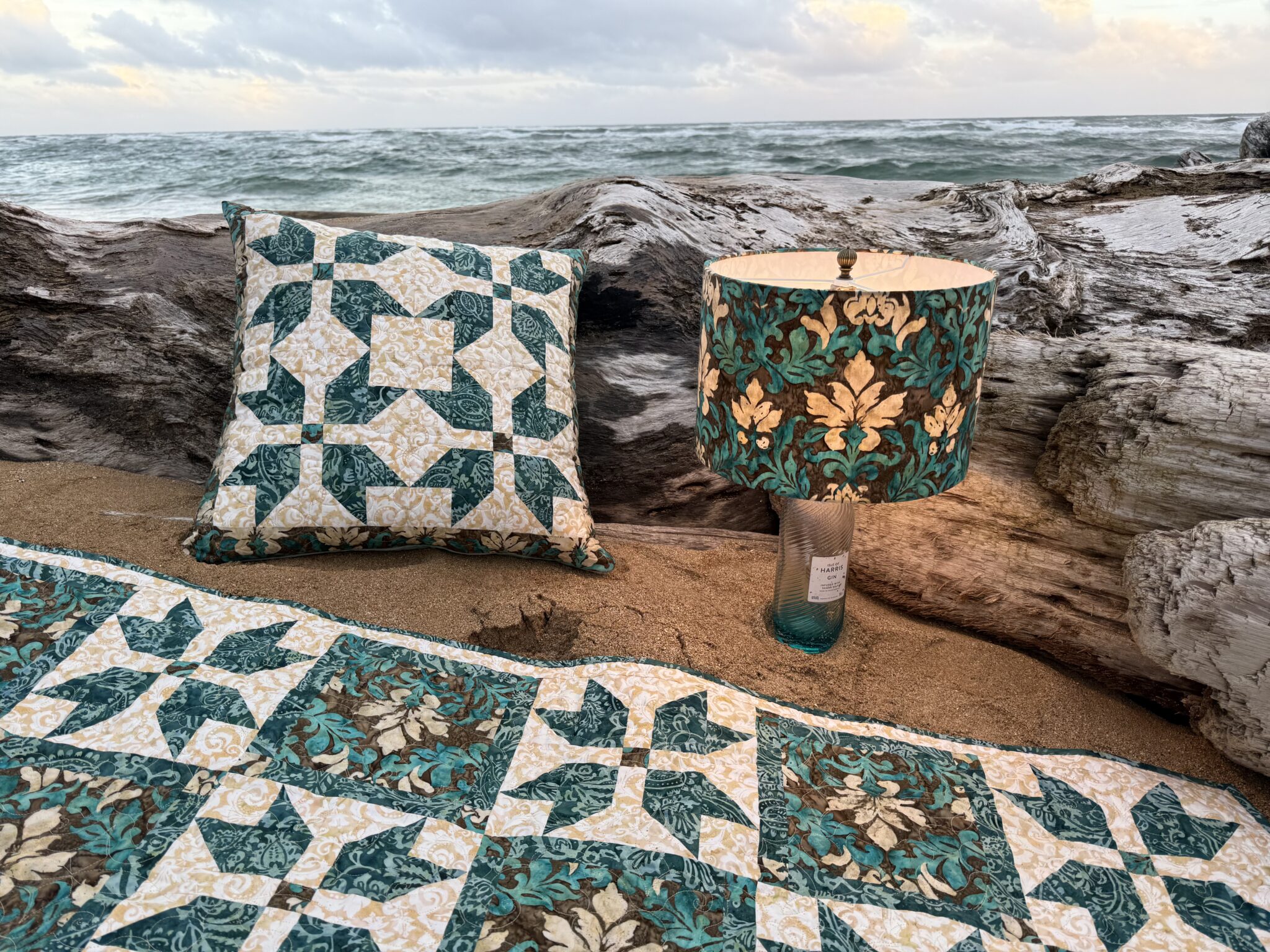 Decorator Style - DIY Lampshade ~ Countryside Runner & Pillow