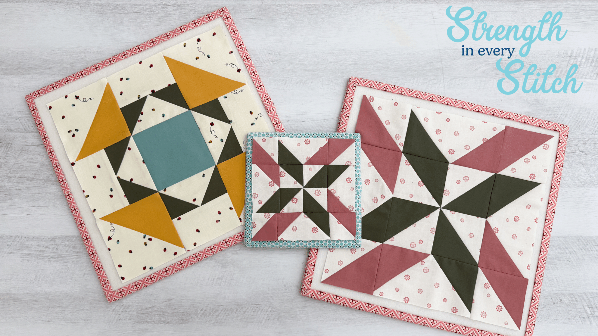 Strength in Every Stitch - Blocks 1 & 2