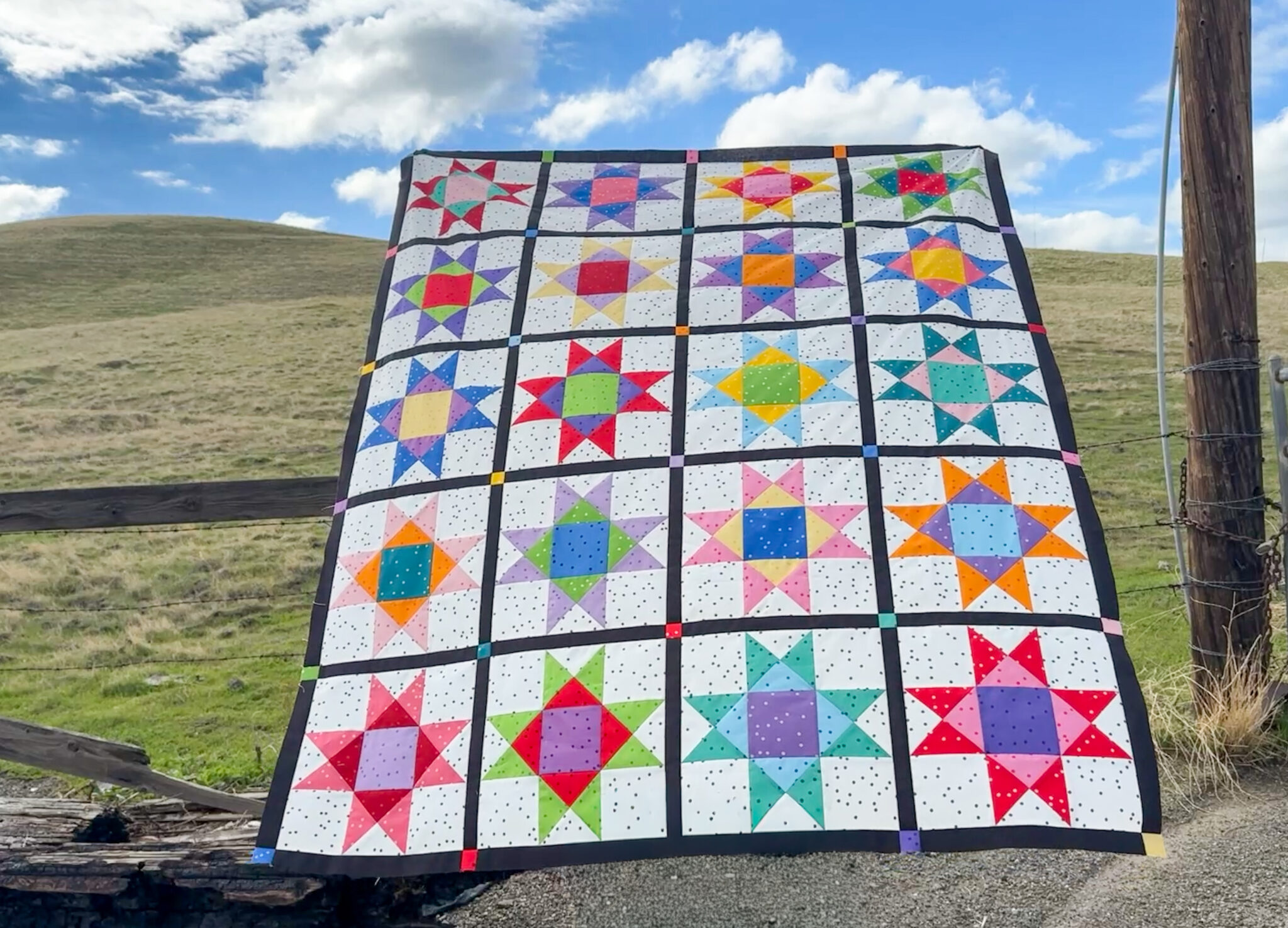 On the Dot: A Free Ohio Star Block Tutorial!