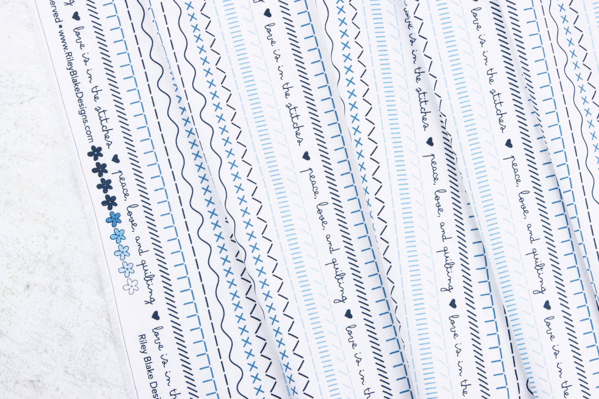 Blue Blooms and Threads by Christopher Thompson