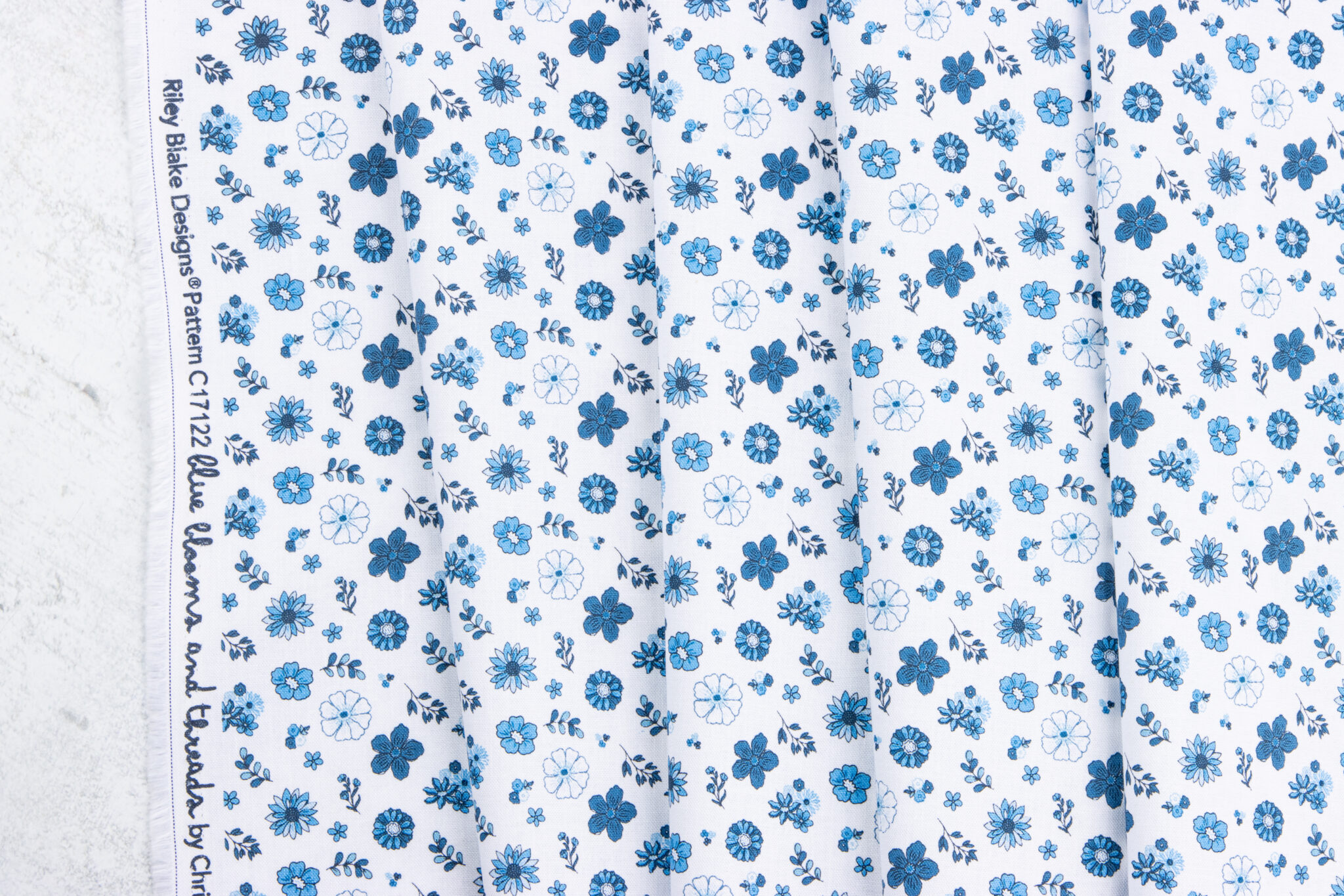 Blue Blooms and Threads by Christopher Thompson